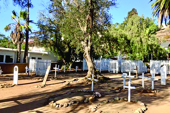 Browsing San Diego pioneer graves at Old Town’s Campo Santo cemetery ...