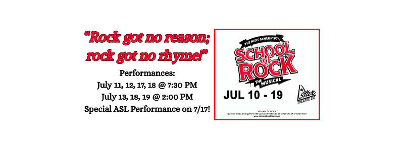 School of Rock - The Musical - Saturday, July 11, 2026, 7:30 p.m. | San ...