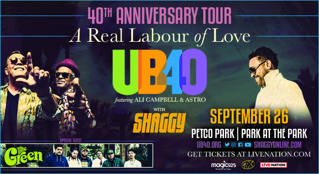 Win a Pair of Tickets to See UB40 & Shaggy | San Diego Reader