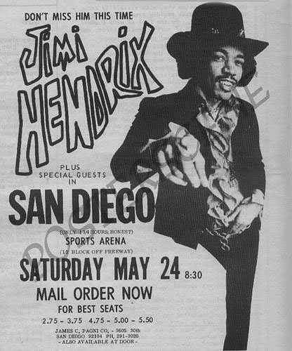 43 Years Ago Today: The Day Jimi Hendrix Made History in San Diego ...