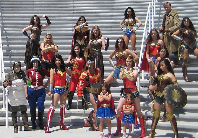 Photo: Group Wonder Woman cosplay at 2017 Comic-Con International: San ...